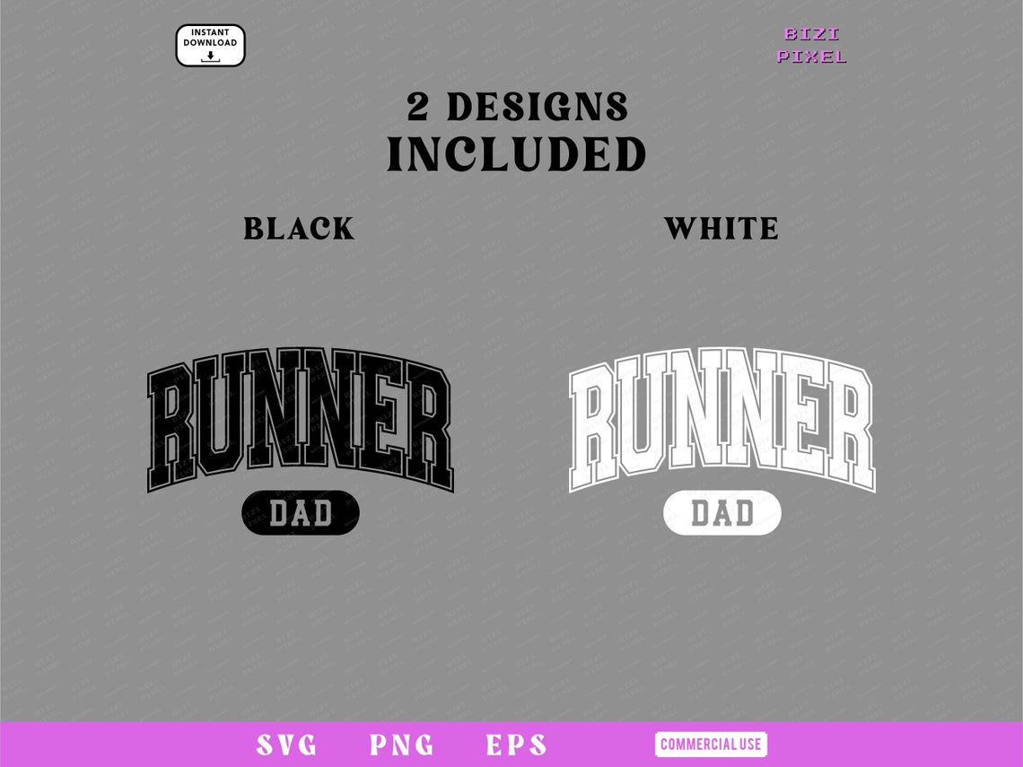 Runner Dad : Svg Png (digital Download) - Etsy
