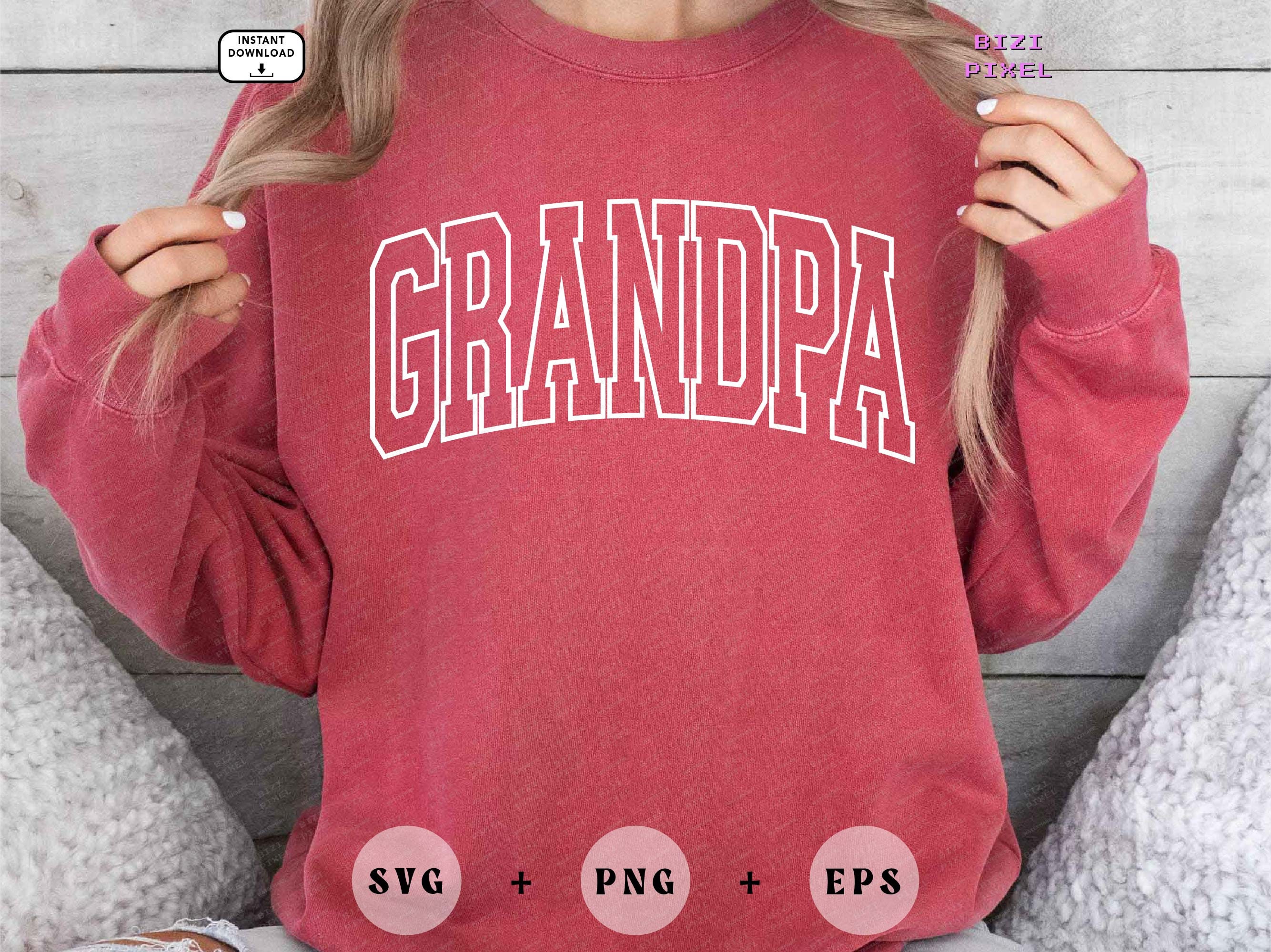 Grandpa Svg, Grandpa Png, Grandpa Outline, Grandpa Varsity, Grandpa ...
