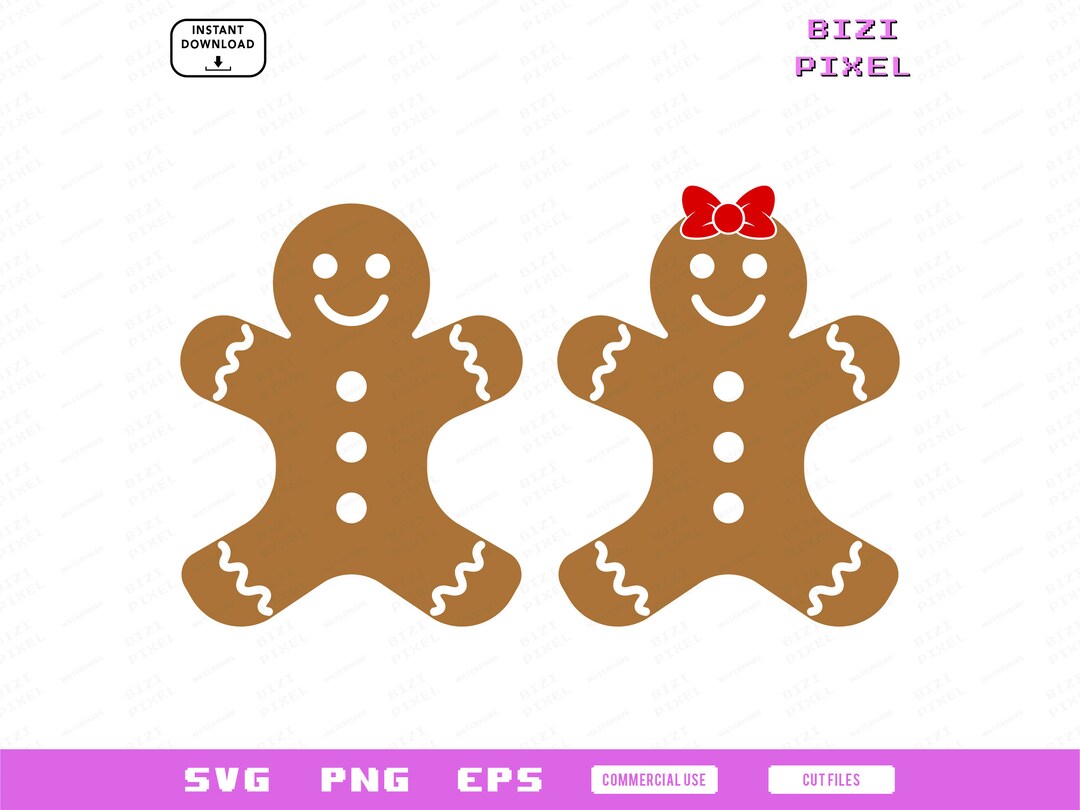 Gingerbread Svg, Girl Gingerbread Png, Boy Gingerbread Svg, Gingerbread ...
