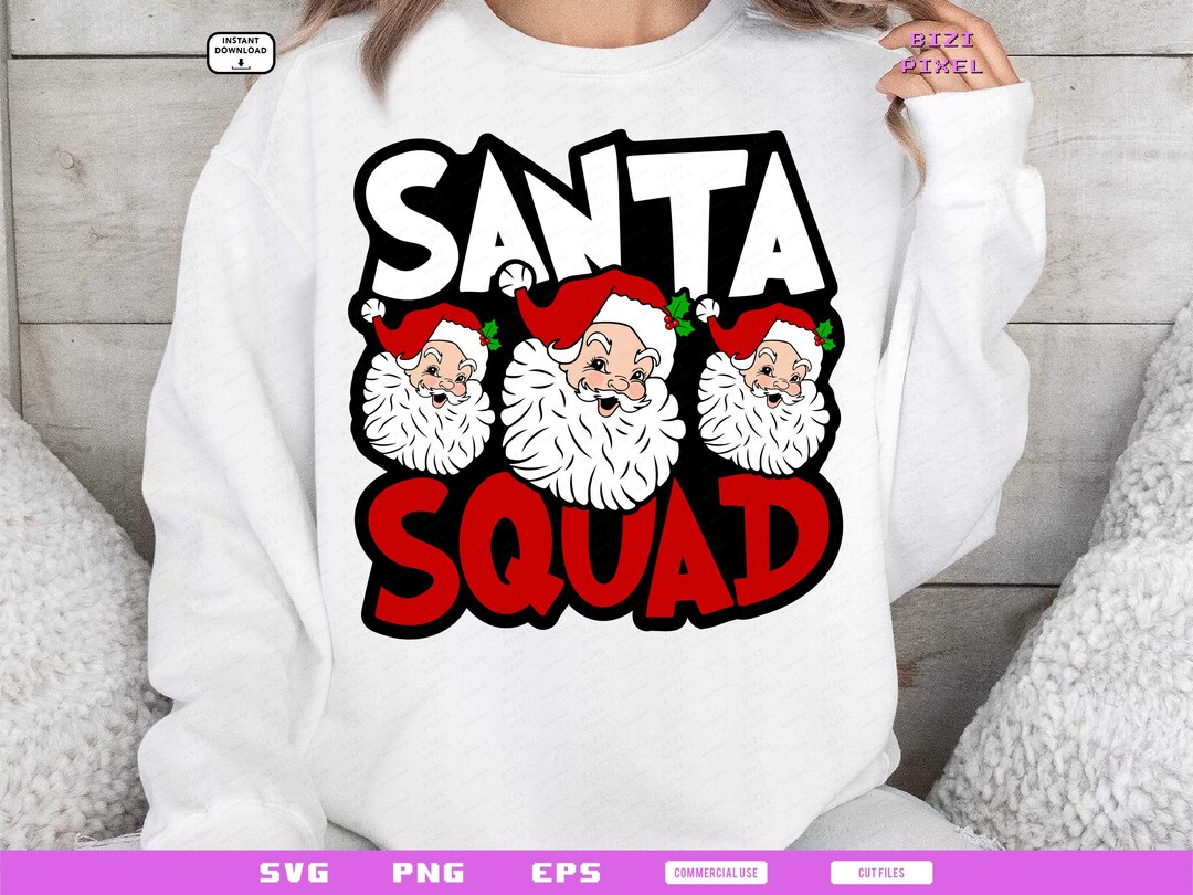 Santa Squad : Svg Png (digital Download) - Etsy