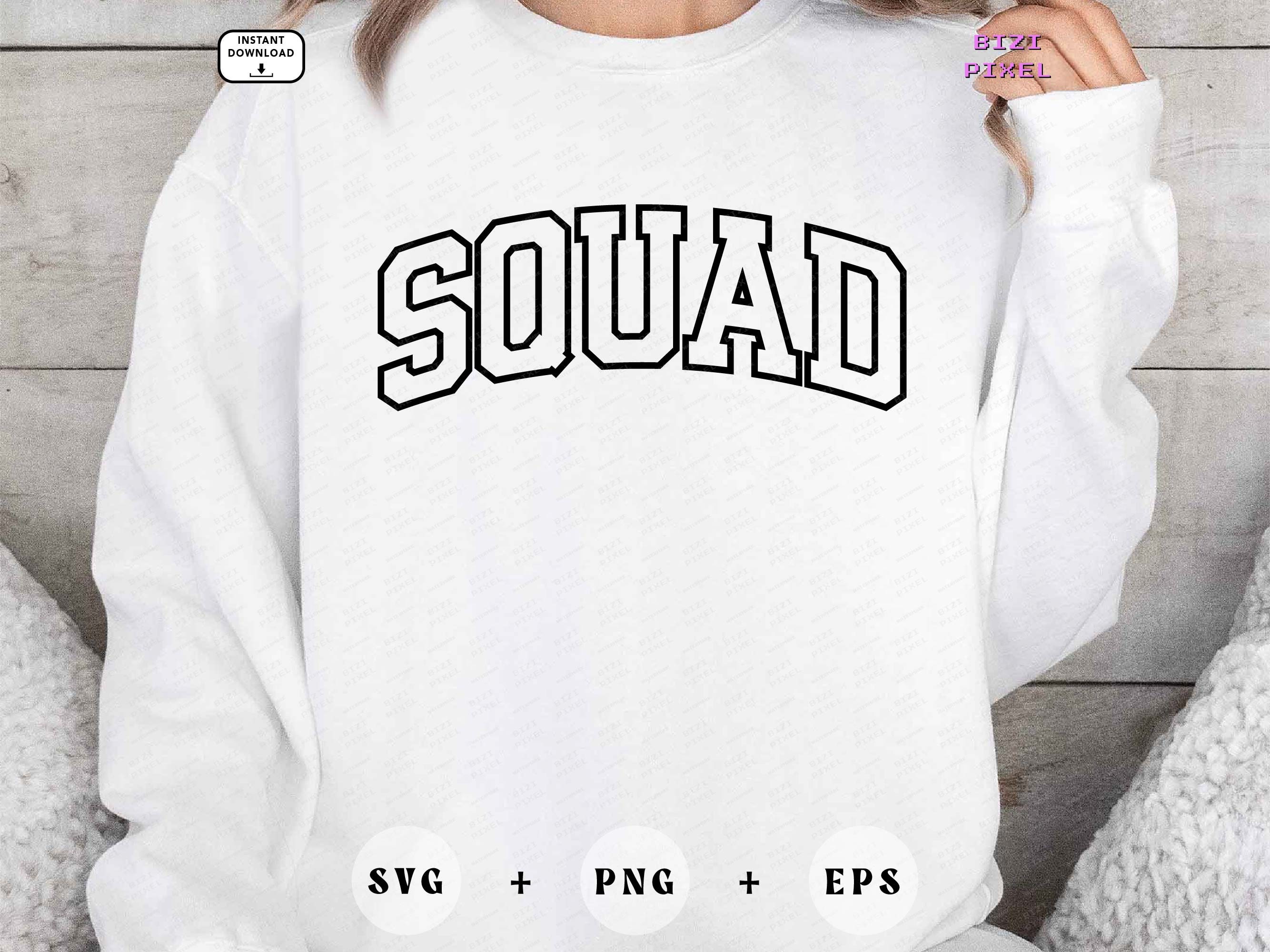 Squad Svg, Squad Png, Squad Outline, Squad Varsity, Squad College ...