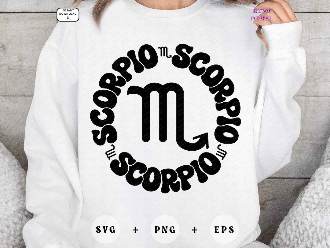 Scorpio Svg, Scorpio Png, Scorpio Retro, Zodiac Retro, Horoscope ...