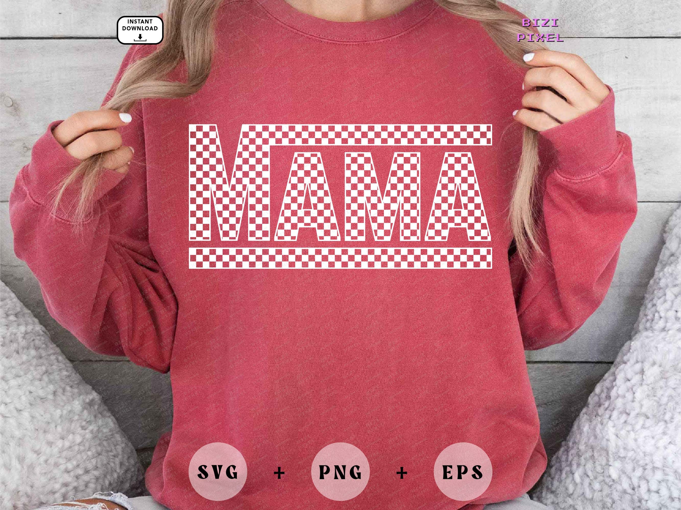 Checkered Mama : Svg Png (digital Download) - Etsy
