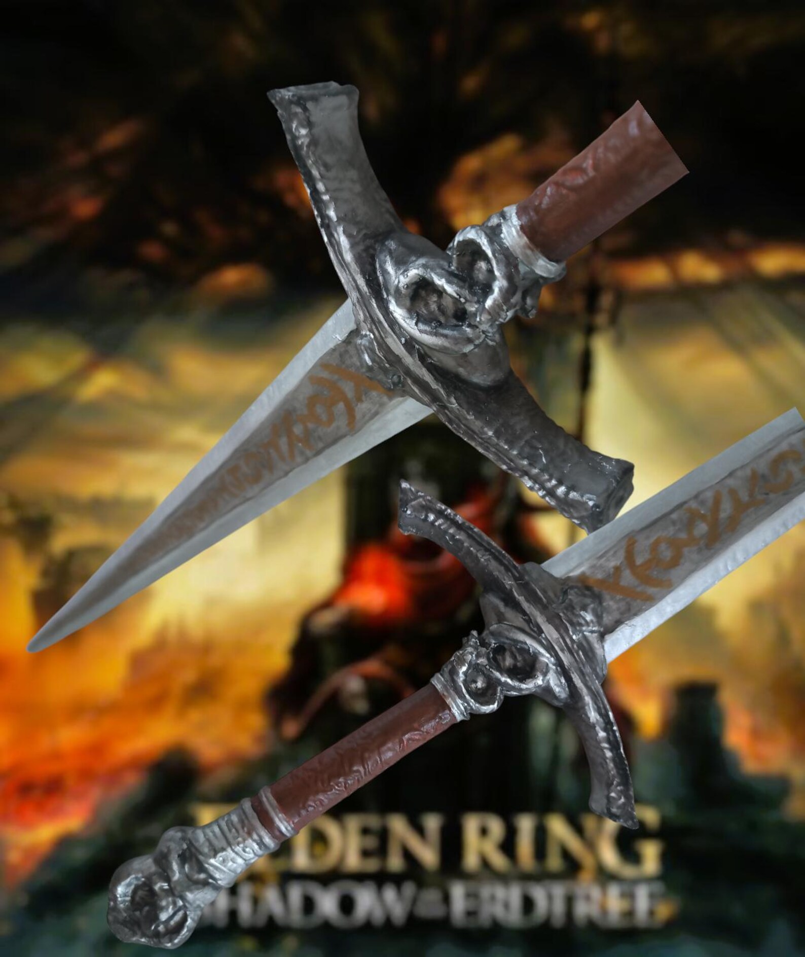 Rellana's Twin Blades From ELDEN RING / 1:1 Scale / Life Size Prop - Etsy