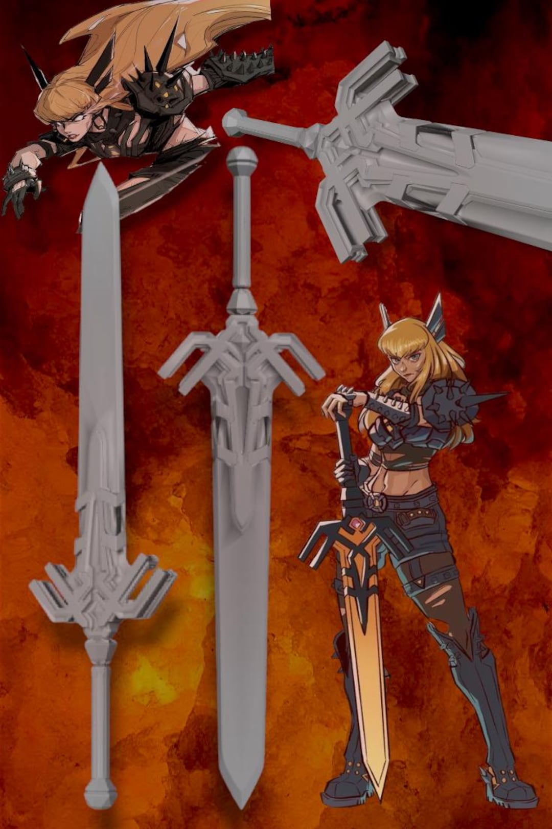 Magik's Soulsword From MARVEL RIVALS / 1:1 Scale - 150cm / Life Size ...