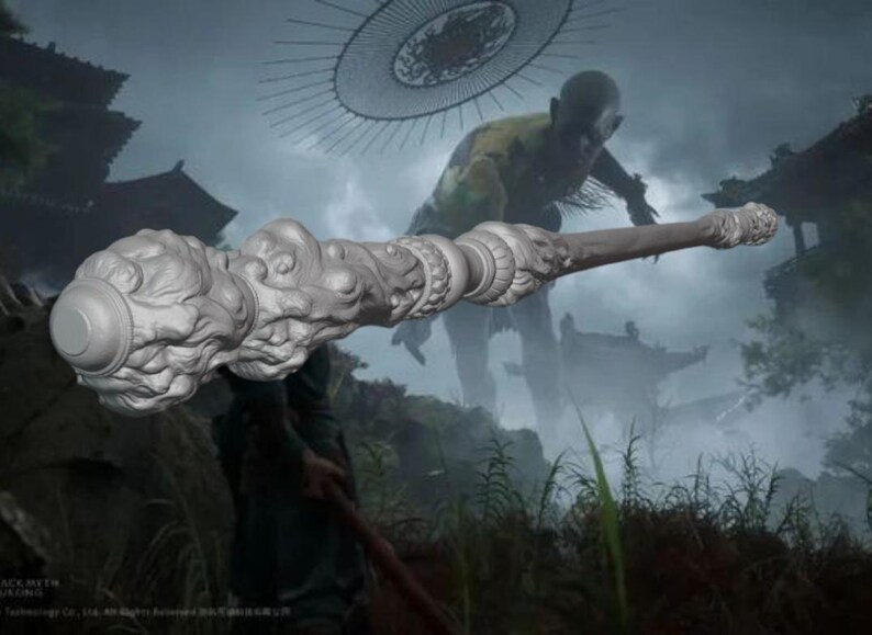 Willow Wood Staff From Black Myth Wukong / 1:1 Scale / Life Size Prop ...