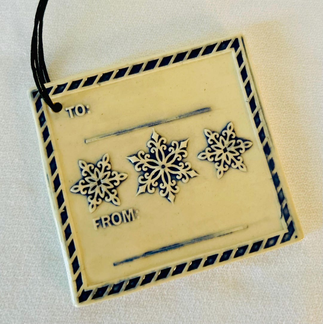 Handmade Ceramic Christmas Gift Tags - Etsy