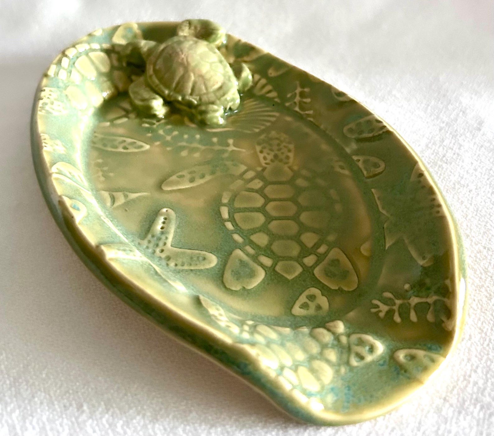 Handmade Ceramic Sea Turtle Spoon Rest - Etsy