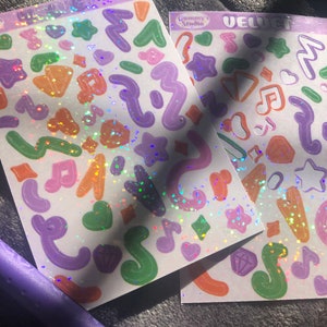 Velvet and Veneer Journal Sticker Sheet/ Trolls 3 / Trolls 3 Velvet ...