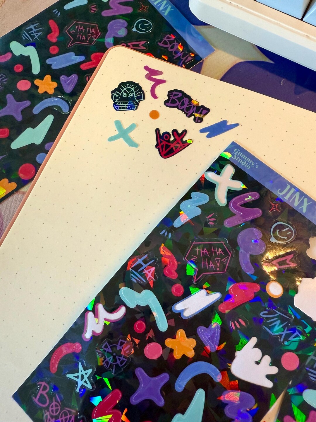 Jinx Deco Sticker Sheet/ Arcane/ Arcane Stickers /cute Sticker Sheet ...