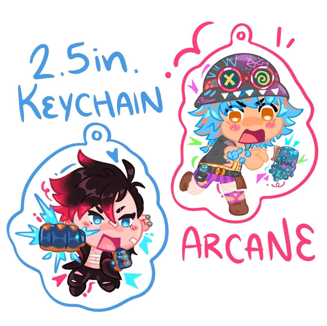Arcane Keychains / PRE-ORDER Keychain/ Arcane Season 2/ Vi & Isha - Etsy