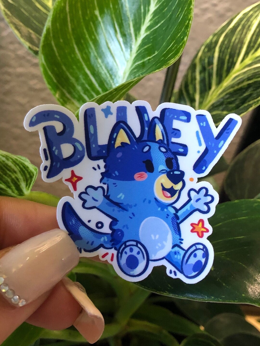 Bluey/ Bluey Matte Sticker/ Bluey the Show/ Matte Stickers/ Stickers - Etsy