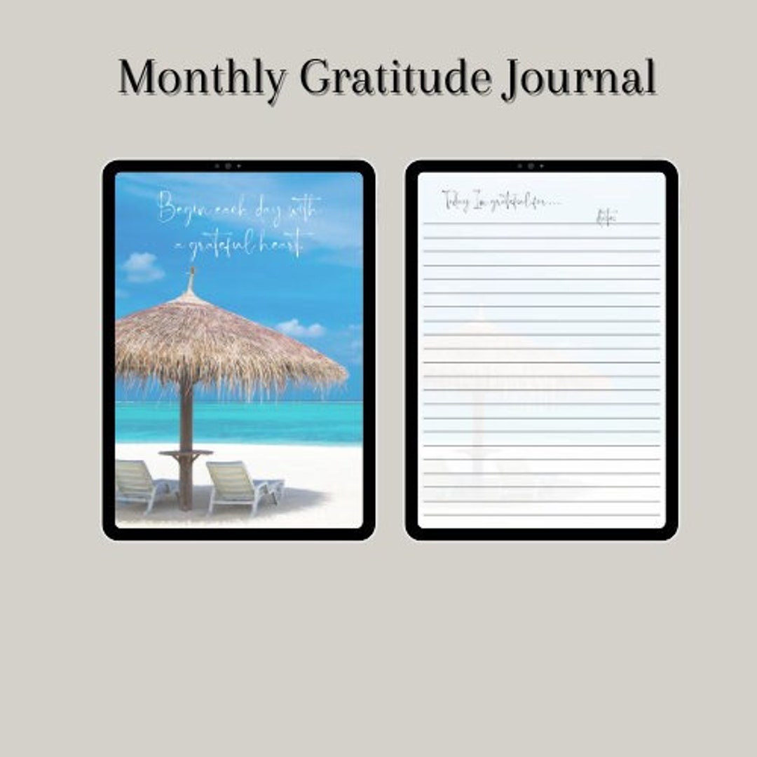 Monthly Gratitude Journal - Etsy