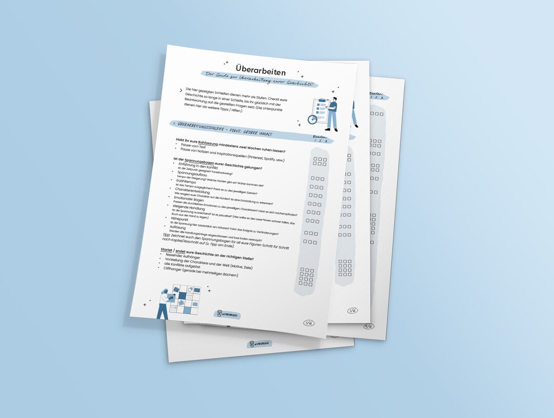 Checklist Book Revision A4 Digital Create a Bestseller - Etsy