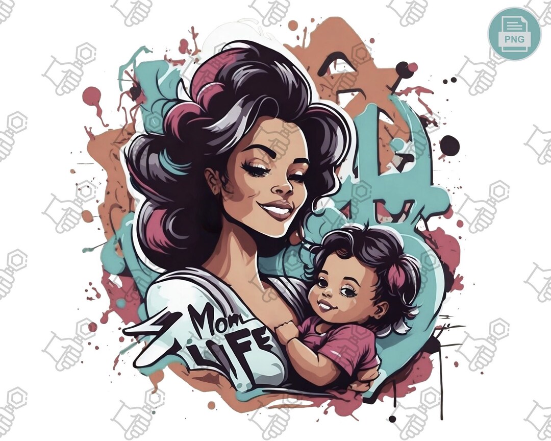 Mom Life Saga in Pixels: Mama PNG A Cinematic Journey Through the ...