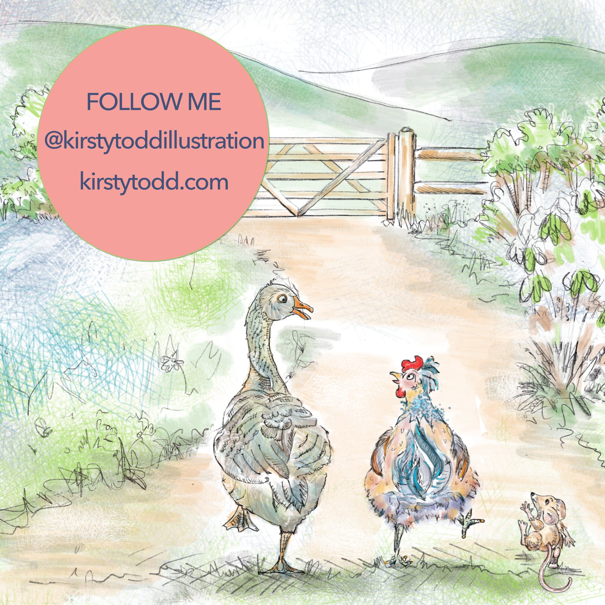 Celebrating Style SQ7 / Funny Chicken Card/ Blank Card/ Chicken ...