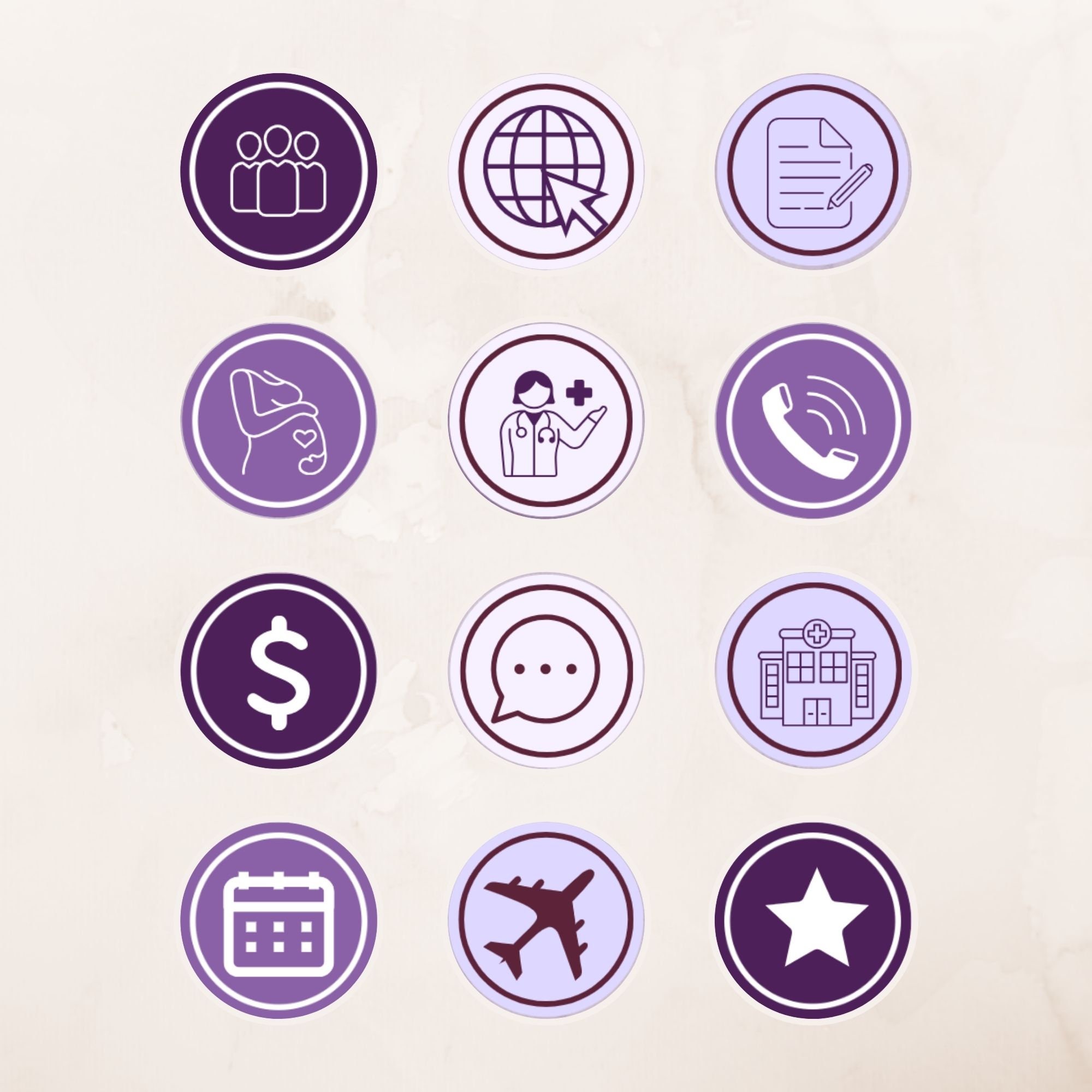 Professional Obstetrics and Gynecology Social Media Kit: Canva ...