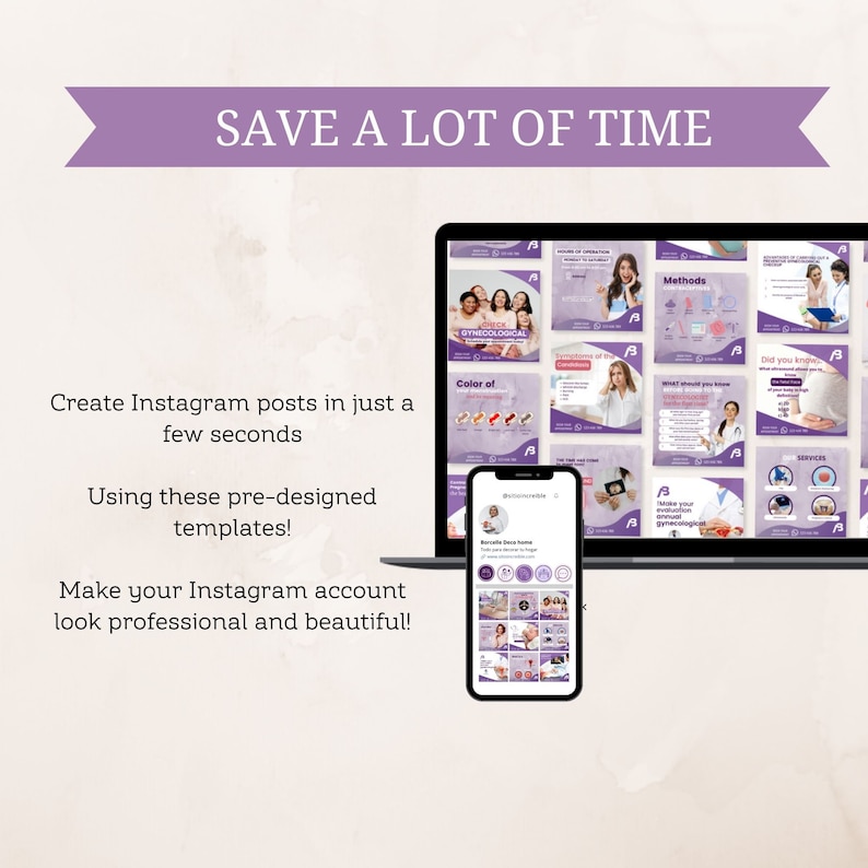 Professional Obstetrics and Gynecology Social Media Kit: Canva ...
