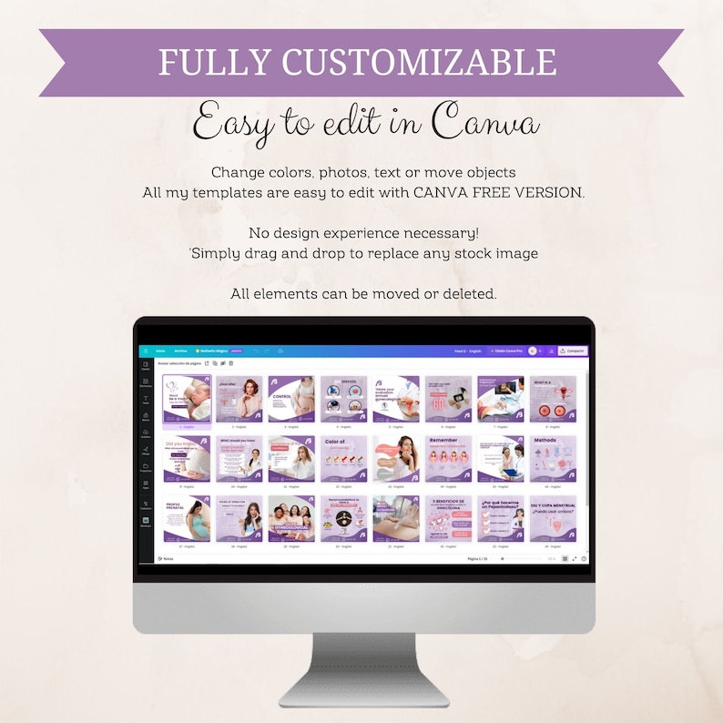 Professional Obstetrics and Gynecology Social Media Kit: Canva ...