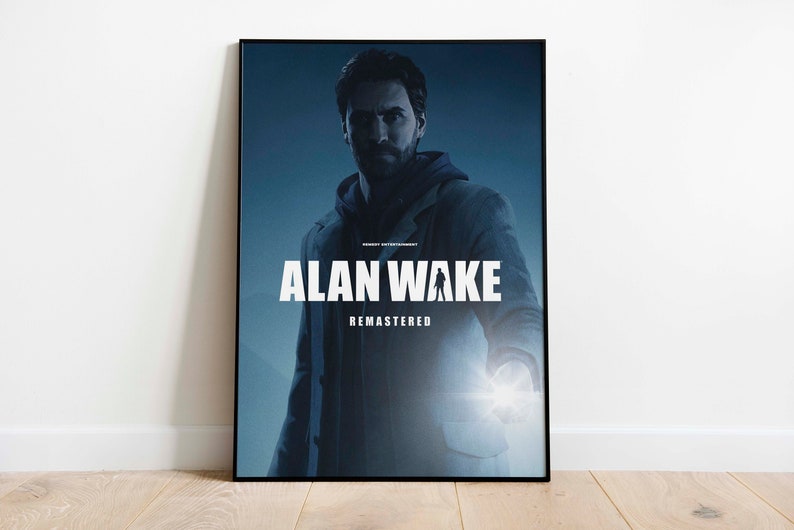 Alan Wake Game Poster Canvas Wall Art Rolled Canvas Print - Etsy