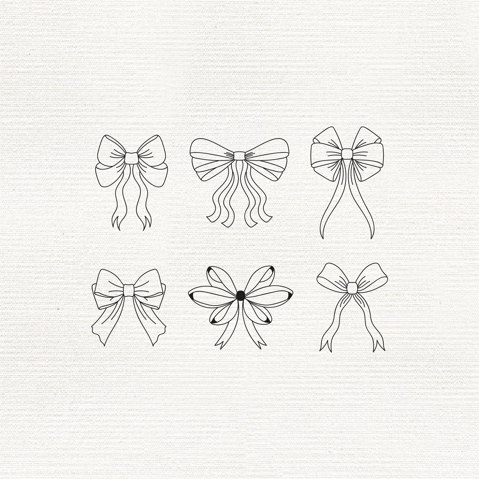 Ribbon Bow SVG Bundle: DIY Papercut Templates (digital Download) - Etsy