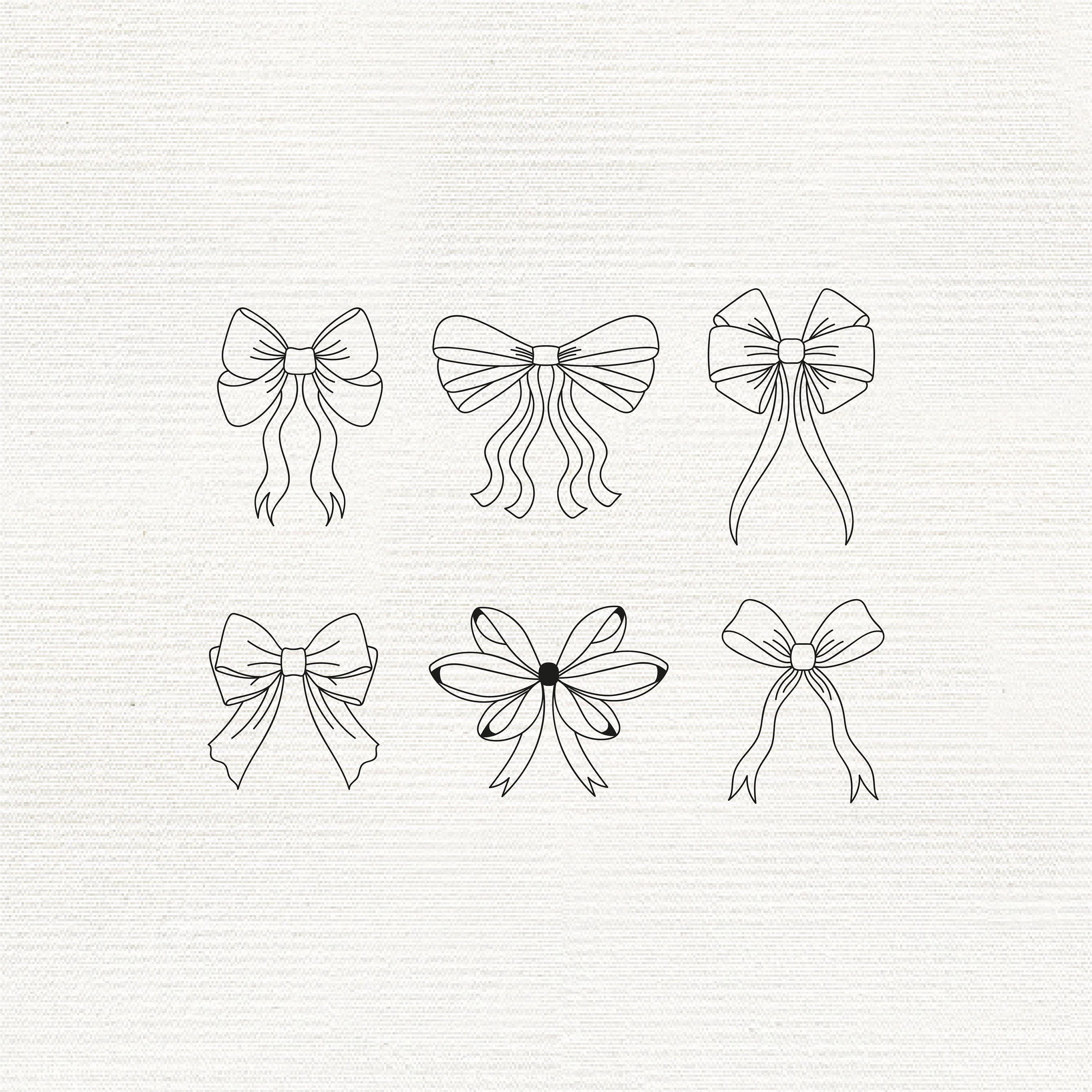 Ribbon Bow SVG Bundle, Bow Svg, Ribbon Svg, Hair Bow Svg, Bow Tie Svg ...