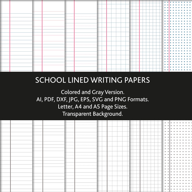 Notebook Paper - Etsy