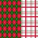 Christmas Plaid Digital Paper: Seamless Holiday Patterns (digital ...