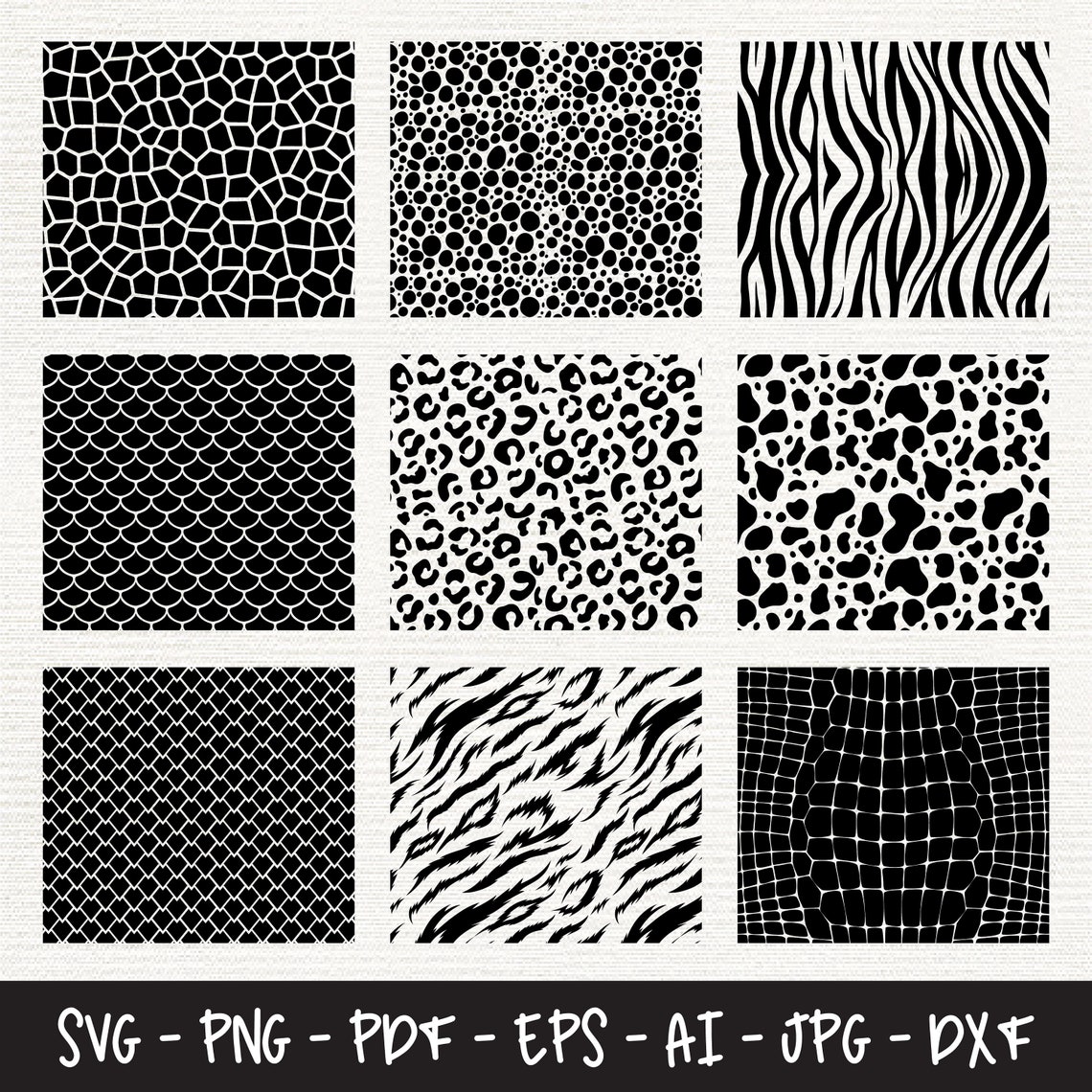 Animal Skin Svg Bundle, Animal Skin Clipart, Animal Skin Pattern ...