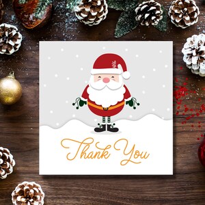 Printable Christmas Gnome Thank You Cards (PDF, PNG, JPG) - Etsy