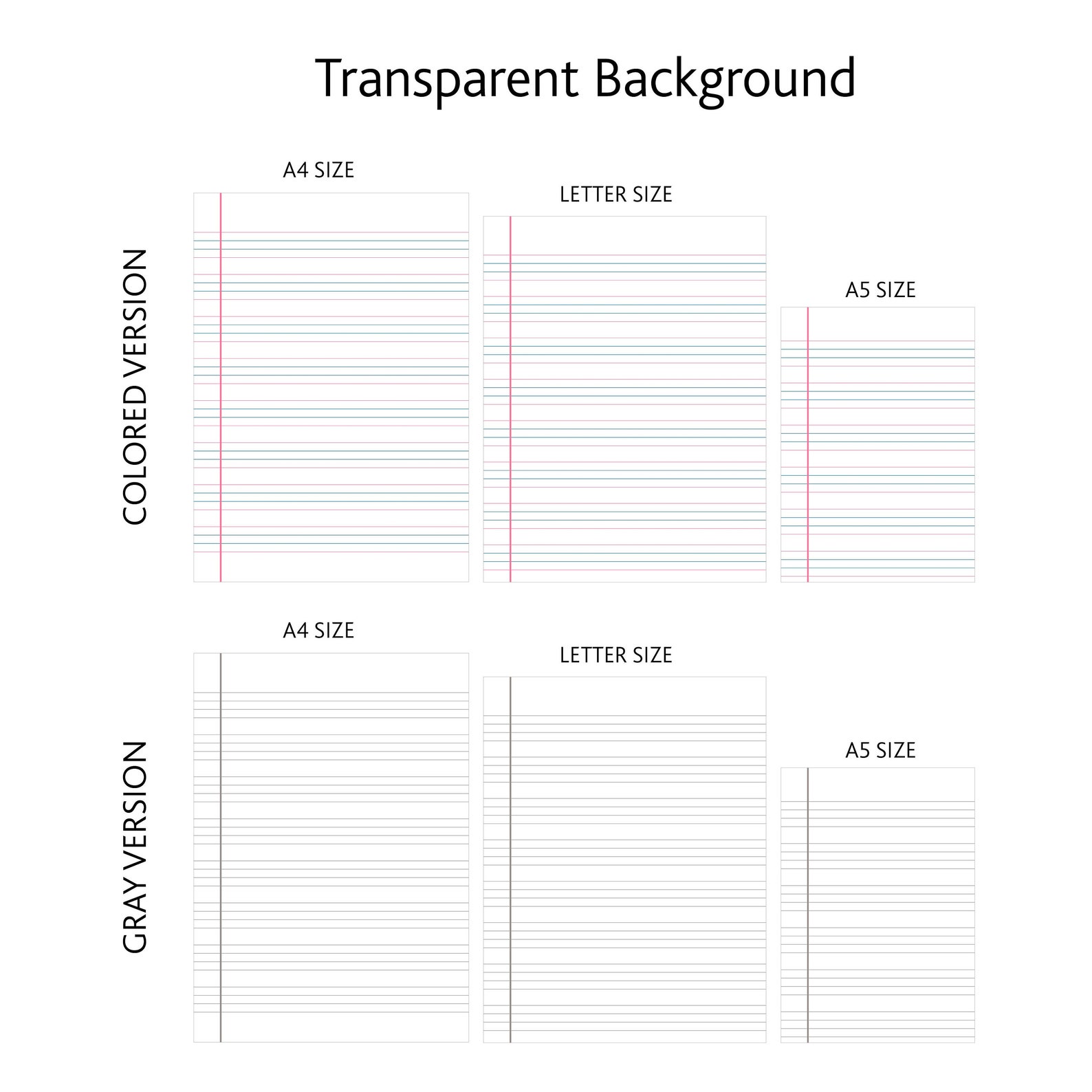 Lined Writing Papers Svg, Notebook Lined Paper Svg, School Paper, Lined ...