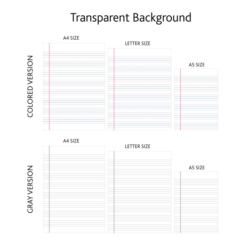 Lined Writing Papers Svg, Notebook Lined Paper Svg, School Paper, Lined ...