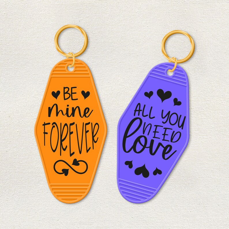 Hotel Keychain Svg Bundle, Valentines Day Keychain Svg, Love Svg, Love ...