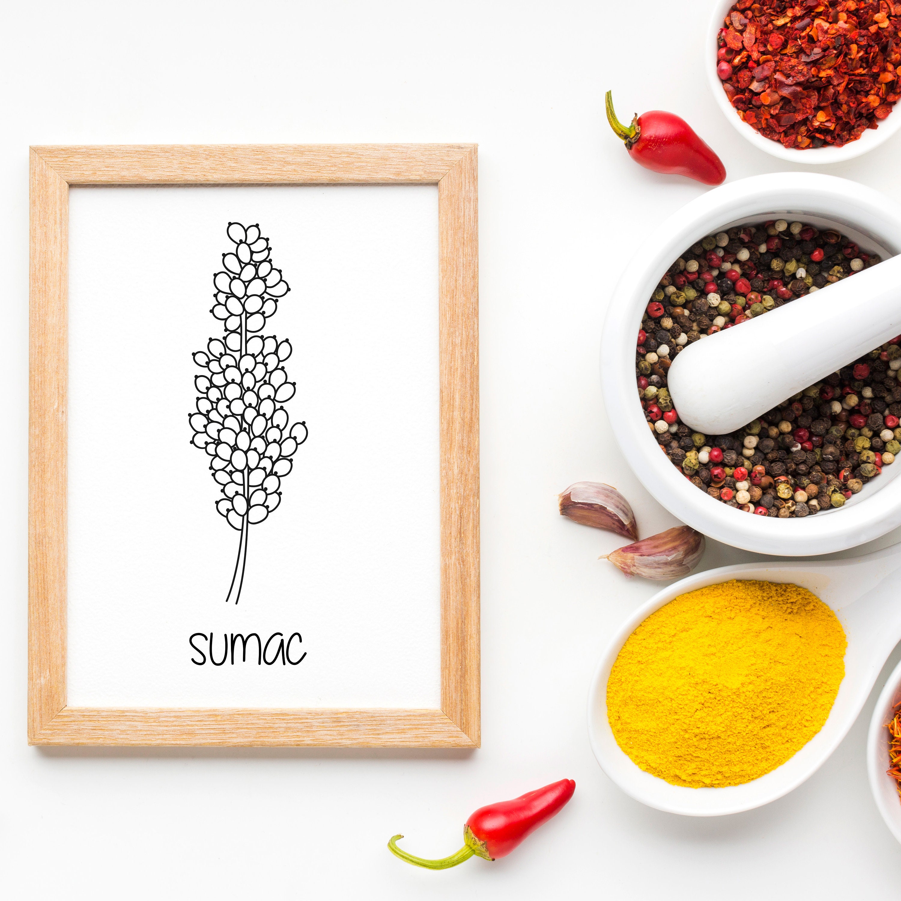 Spice SVG Bundle: Kitchen Herb Labels, Laser Cut Files (digital ...