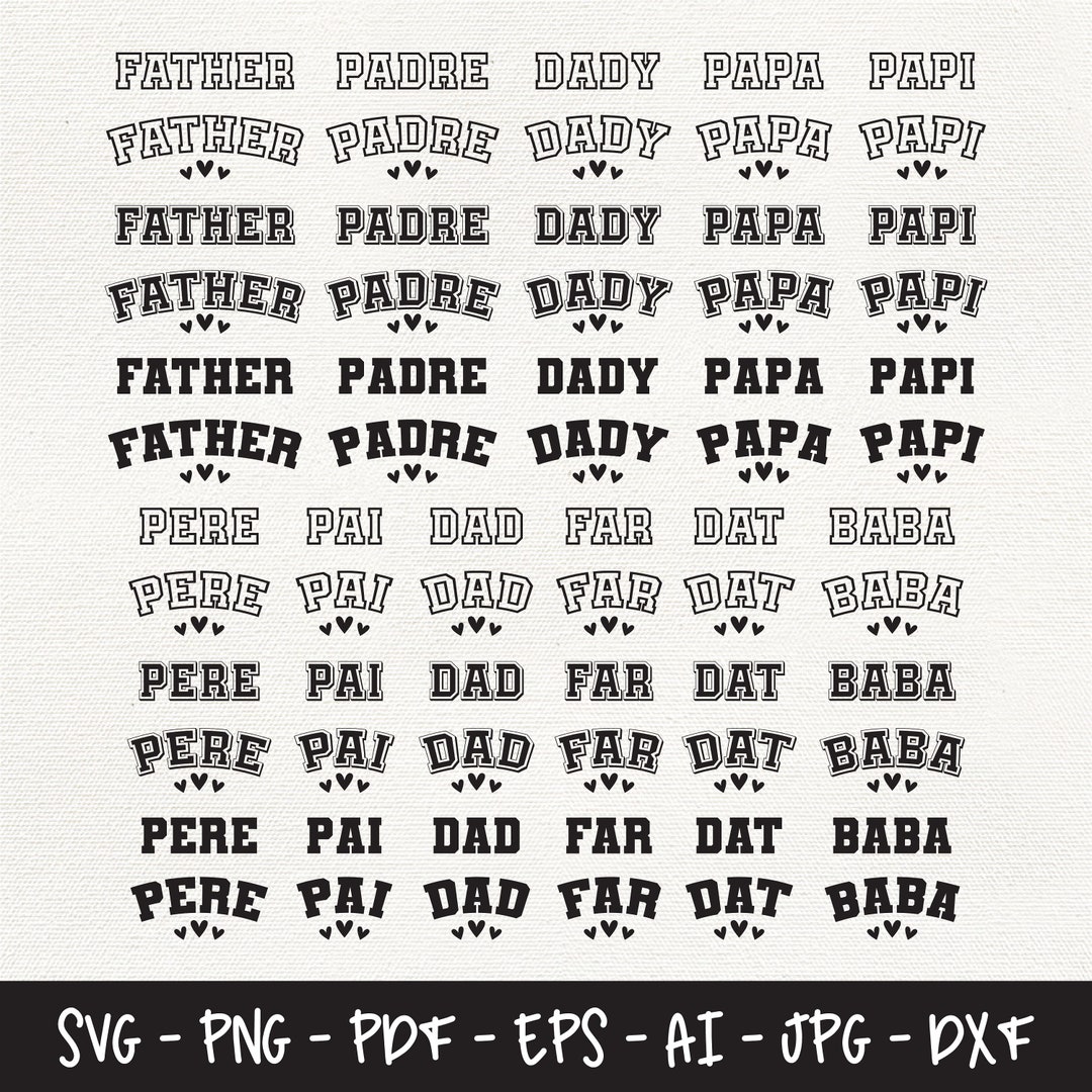 Father Svg Bundle Part 2, Dady Svg, Dad Svg, Blessed Dady Svg, Cricut ...