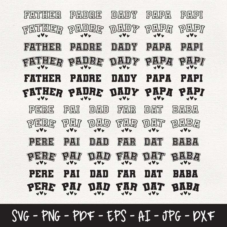 Father Svg Bundle Part 2, Dady Svg, Dad Svg, Blessed Dady Svg, Cricut ...