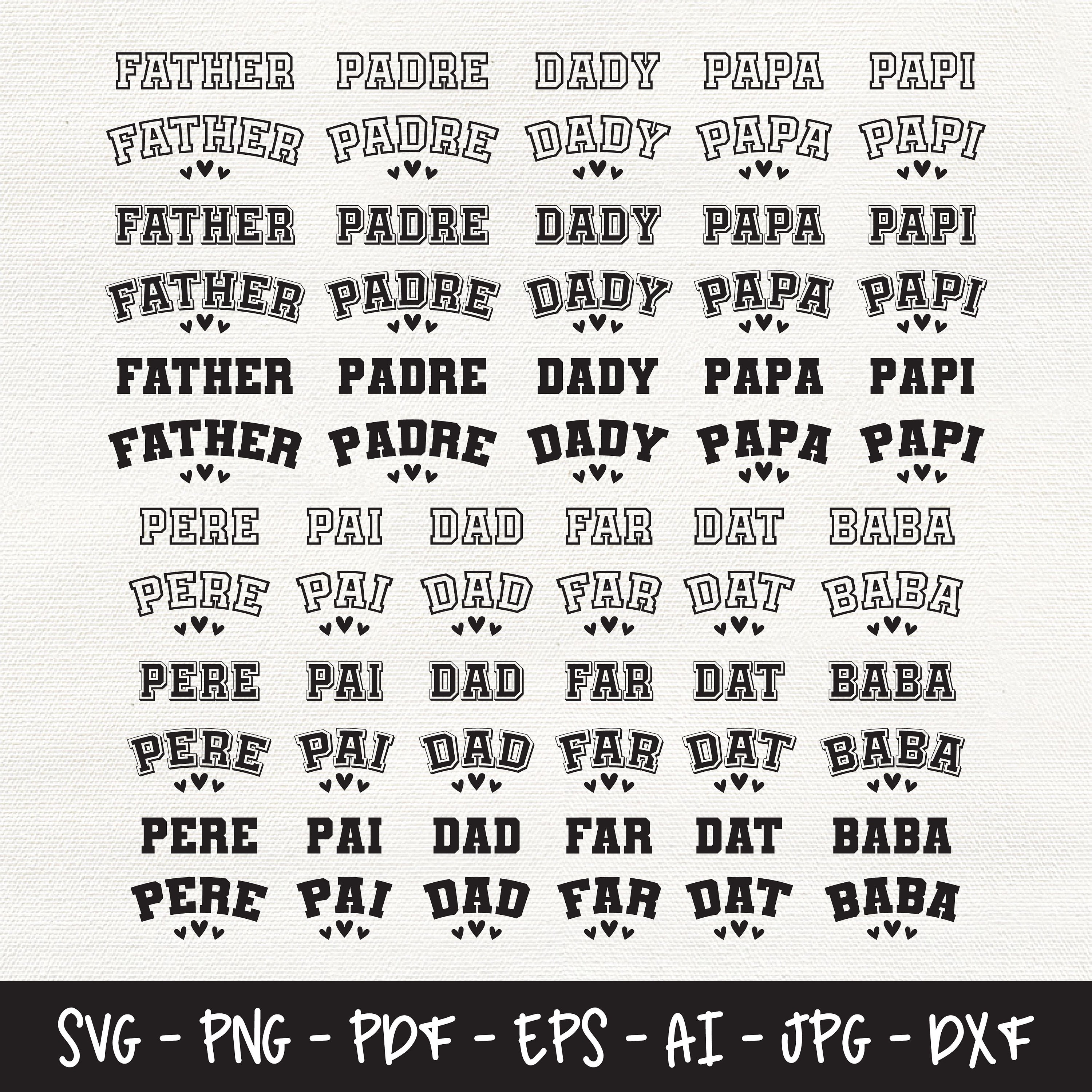 Father Svg Bundle Part 2, Dady Svg, Dad Svg, Blessed Dady Svg, Cricut ...