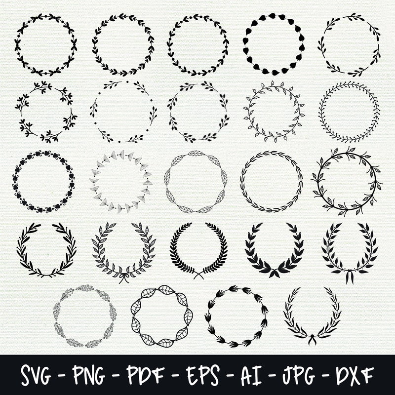 Wreath Svg - Etsy