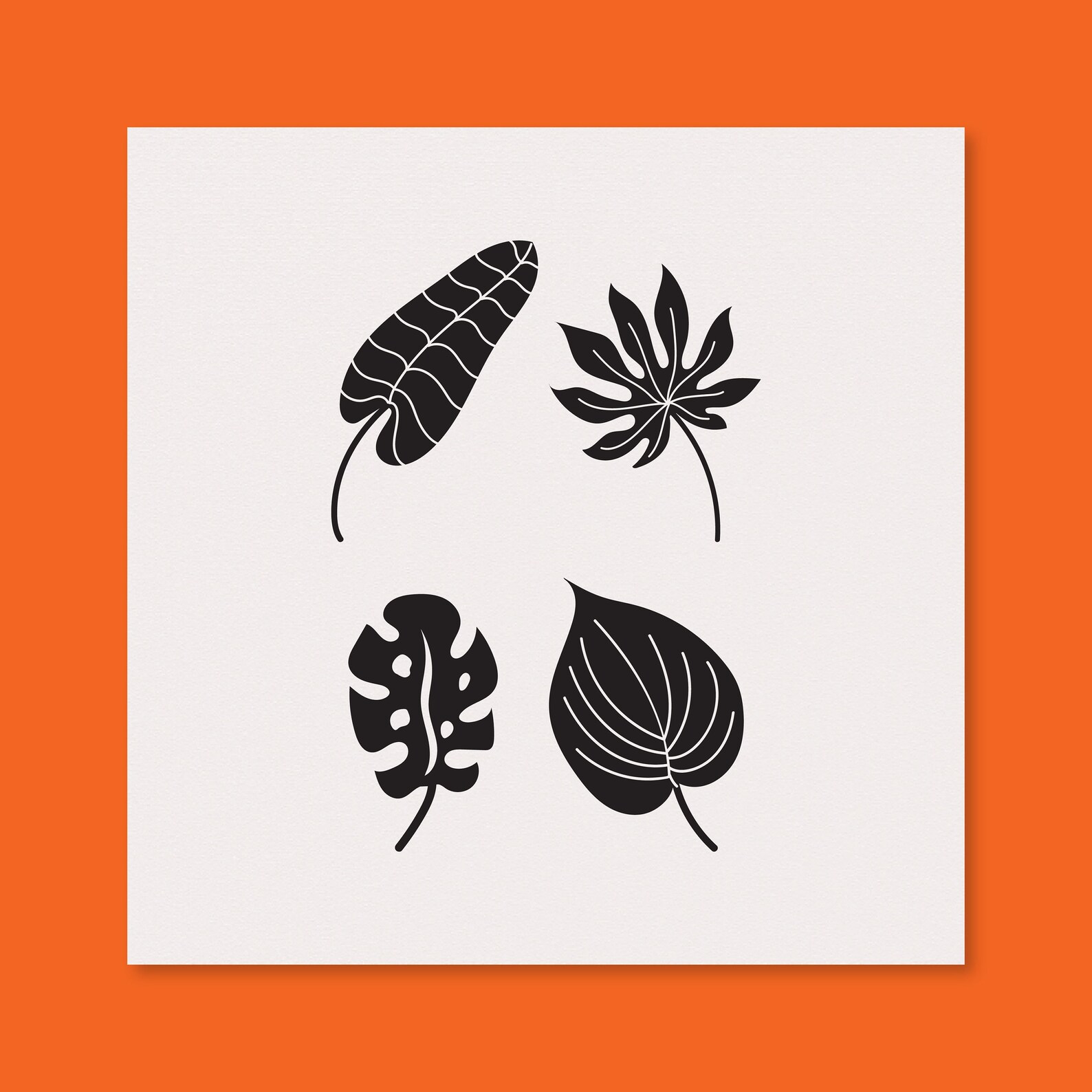 Tropical Leaves Procreate Brushes Bundle, Photoshop Brushes, ABR Stamps ...