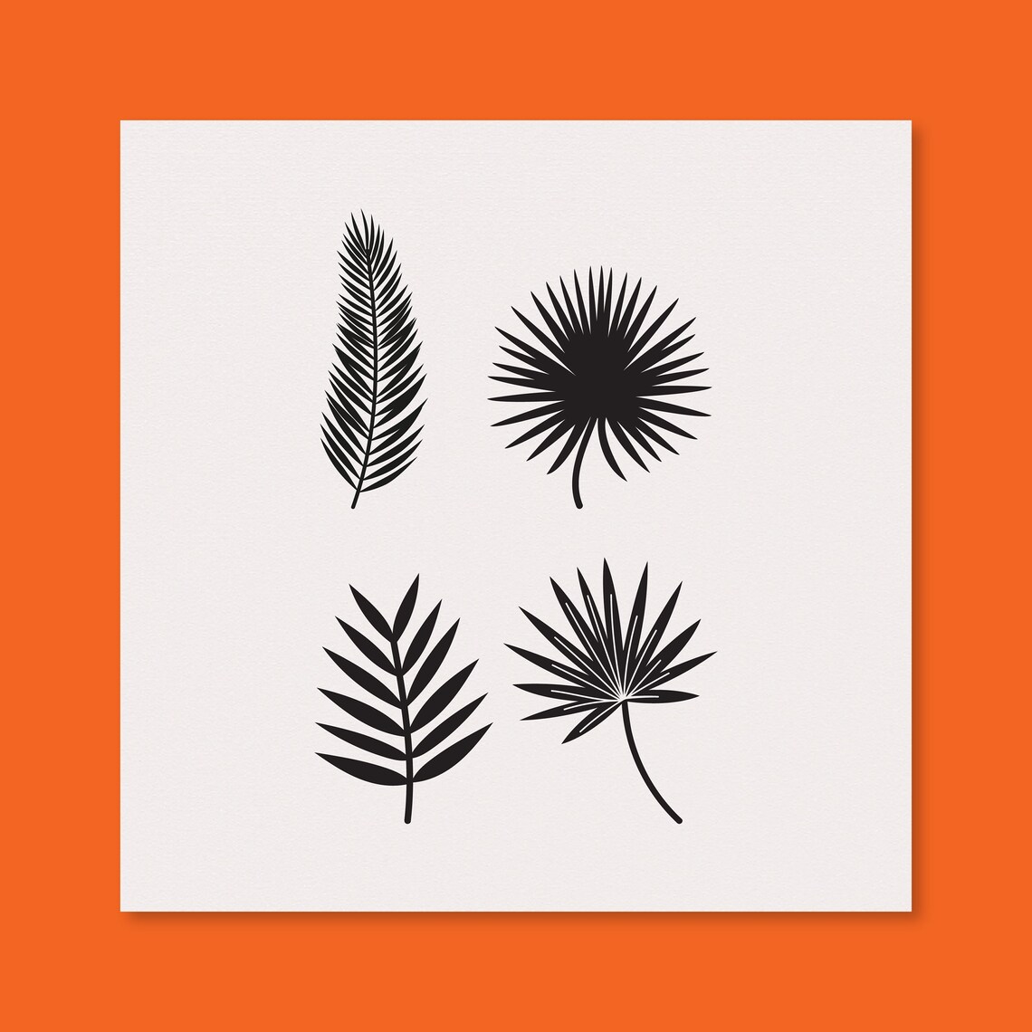 Tropical Leaves Procreate Brushes Bundle, Photoshop Brushes, ABR Stamps ...