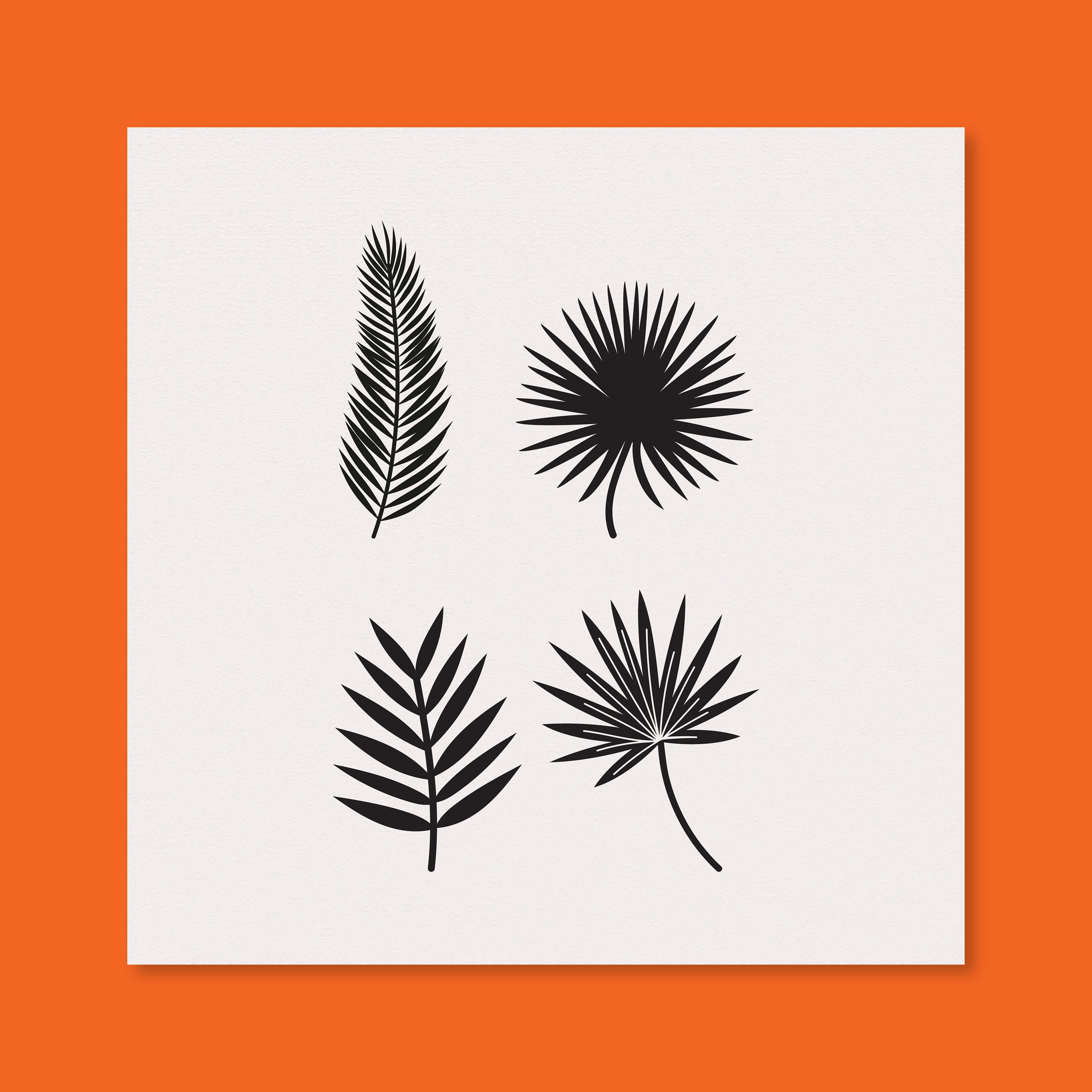 Tropical Leaves Procreate Brushes Bundle, Photoshop Brushes, ABR Stamps ...