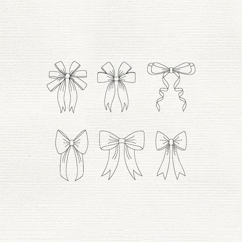 Ribbon Bow Svg Bundle Bow Svg Ribbon Svg Hair Bow Svg Bow Tie Svg Dxf Files For Laser Png
