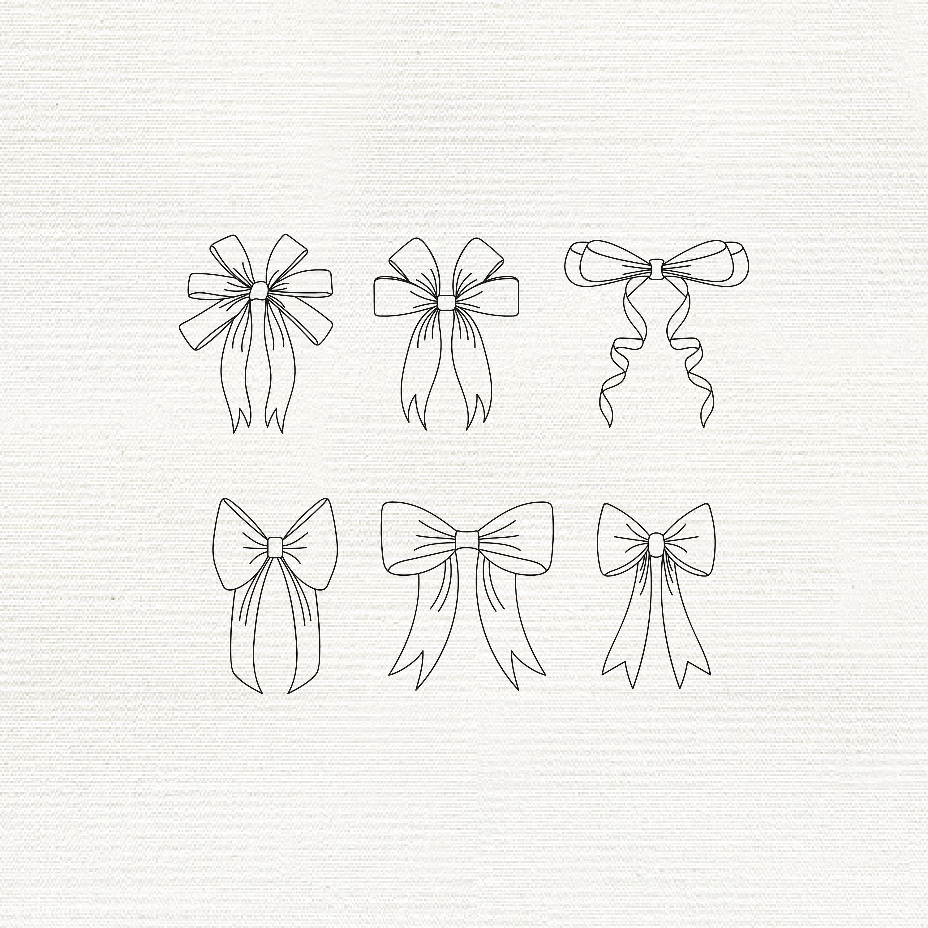 Ribbon Bow SVG Bundle, Bow Svg, Ribbon Svg, Hair Bow Svg, Bow Tie Svg ...