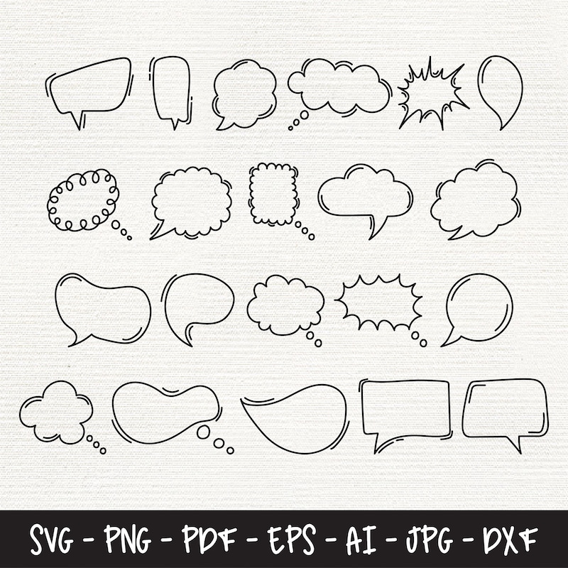Anime Speech Bubbles - Etsy