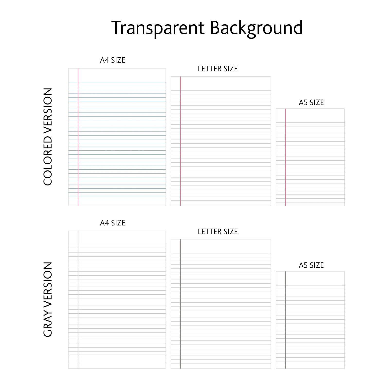 Lined Writing Papers Svg, Notebook Lined Paper Svg, School Paper, Lined ...