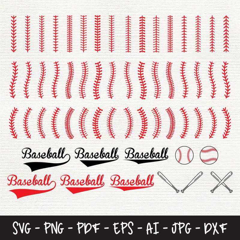 Baseball Thread .svg - Etsy