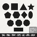 Geometric Shapes SVG Bundle: Vector Clipart Files (digital Download) - Etsy