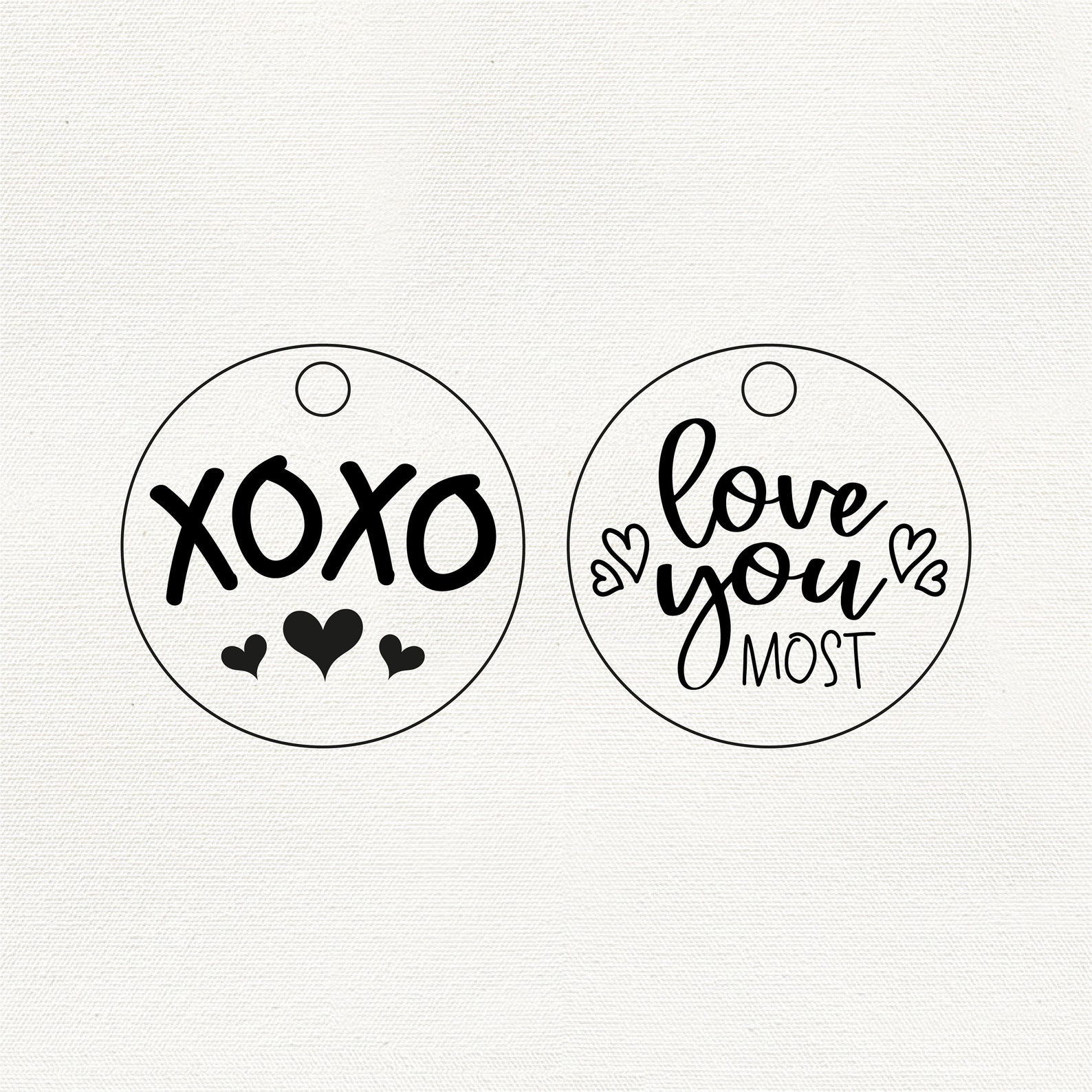 Round Keychain Svg Bundle, Valentines Day Keychain Svg, Love Svg, Love ...