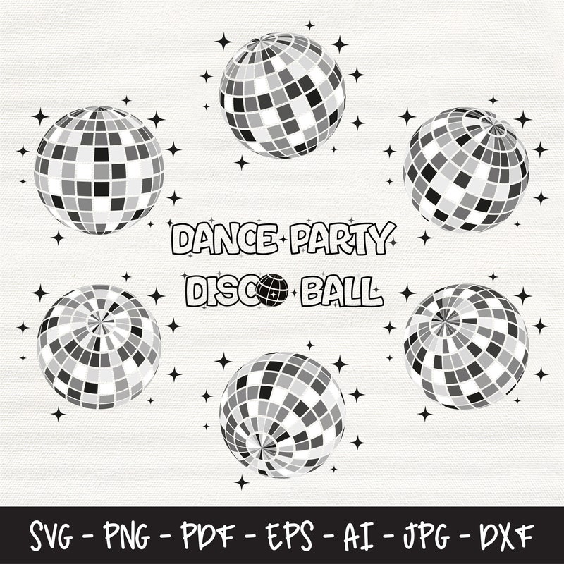 Disco Ball Svg - Etsy