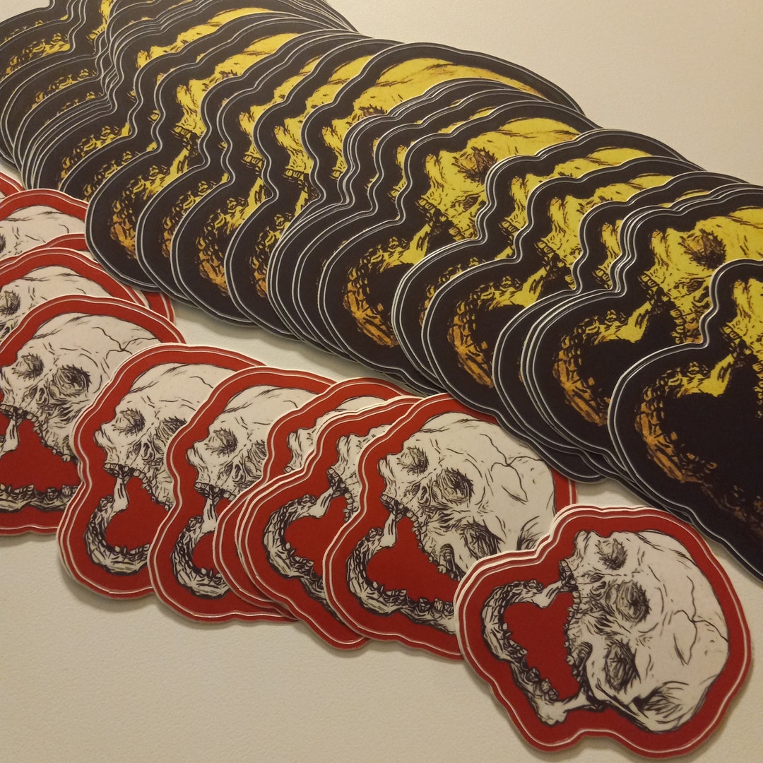 Deformed Skull Sticker Bundle - Etsy